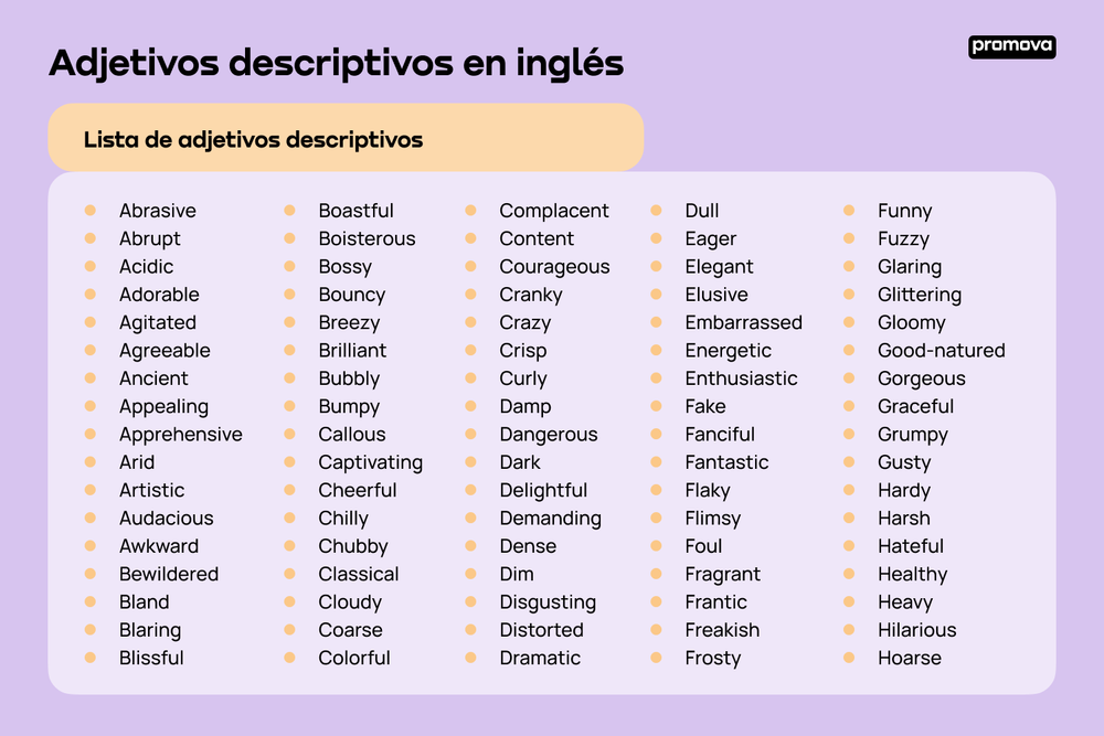 Ejemplos De Adjetivos Calificativos En Ingls Solo Tips Cómo Funcionan